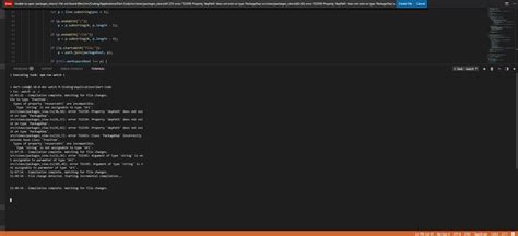 typescript error reported in invalid filename output parsing error