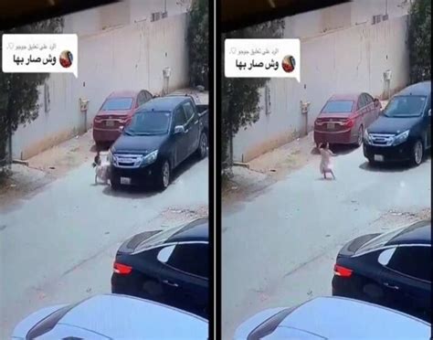 شاهد لحظة نجاة طفلة بأعجوبة من حادثة دهس على طريق عام