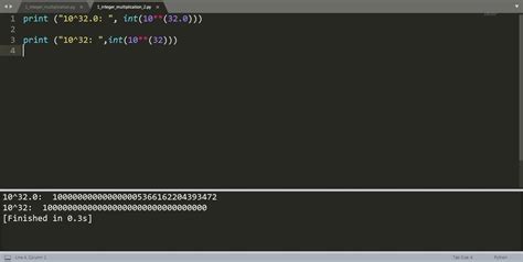 [example code] unexpected output when using exponent operator with