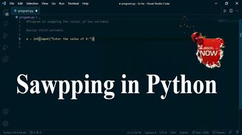 swapping of two number in python python program to swap two variable