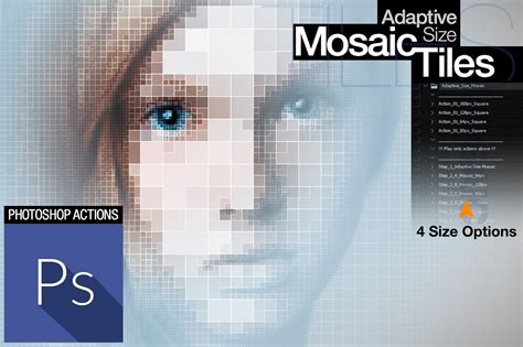 adaptive size mosaic tiles photoshop actions by grasycho graphicriver