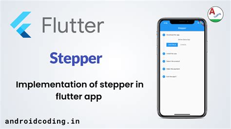 flutter stepper tutorial for beginners