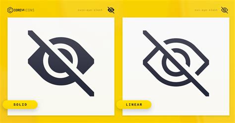 eye slash icon · svg png javascript and webfont · coreui icons