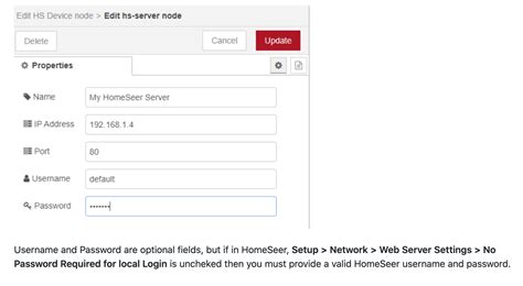can i log into hass node red without password node red home