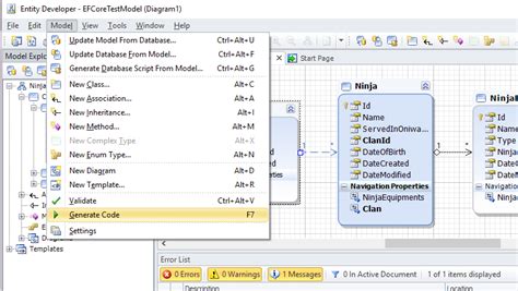 designer support for ef core via devart the data farm