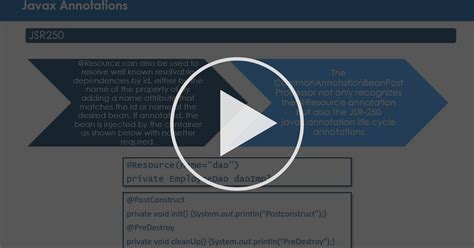 javax annotations annotations and java config coursera