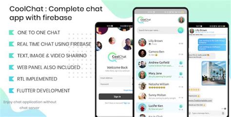 cool chat firebase chat application in flutter nulled