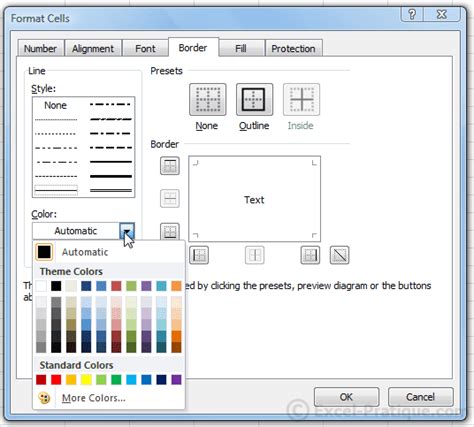 excel course tables borders
