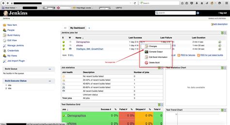 selenium webdriver how to add index link in jenkins dashboard