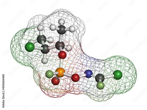 Novichok Agent A 234 Molecule Chemical Structure As Proposed By Hoenig