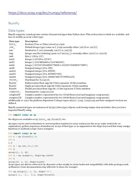 numpy integer computer science array data structure