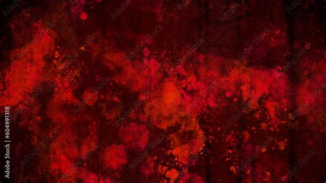 血が飛び散ったような背景 Stock Illustration Adobe Stock