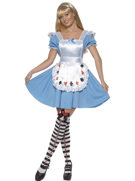 Adult Alice In Wonderland Cards Fancy Dress Costume Ladies Womens
