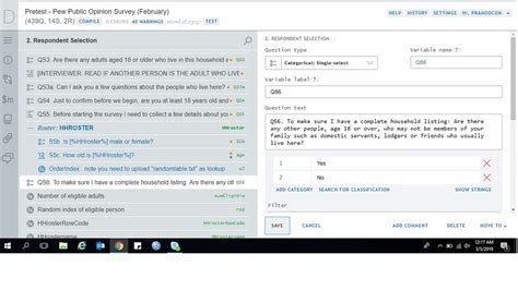 enabling condition with roster and categorical single