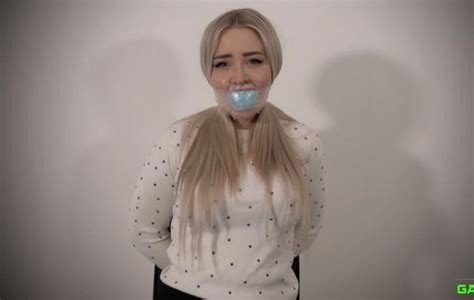 Gagattack Aubrey Clear Tape Gags Full 2 Gag Video Hd At Bondage M F