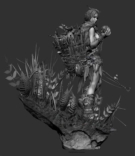 Artstation 豐收的獵人 Guangshang Fu Sci Fi 3d Artwork Science Fiction