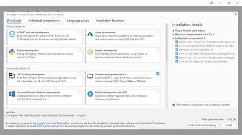 compiling through native clang for windows on arm tools software and
