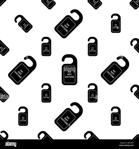 Door Hanger Tag Icon Seamless Pattern Door Hanger Sign Please Do Not