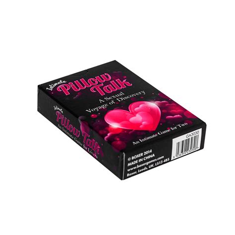 Pillow Talk Intimate Card Game £4 99 28 In Stock Last Night Of