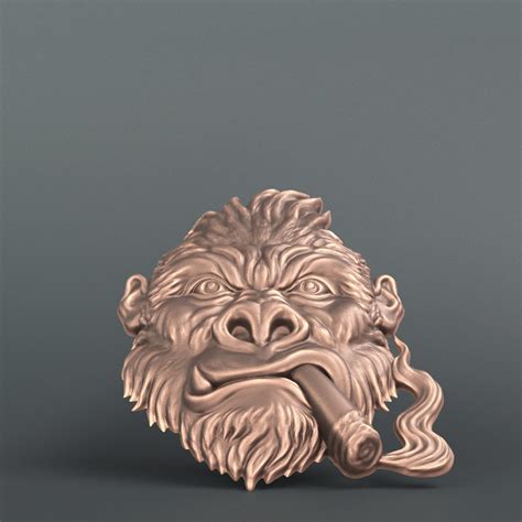 Stl File Gorilla Relief 🦍・3d Printer Design To Download・cults