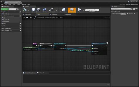 how to make blueprint cheat manager functions accessible through