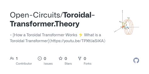 Github Open Circuits Toroidal Transformer Theory [how A Toroidal
