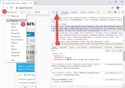 how to use the mobile browser emulator in chrome firefox edge opera