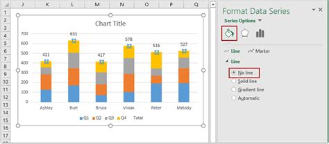 how to show total on stacked bar chart powerpoint best picture of