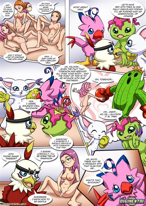 Rule 34 Biyomon Blush Breasts Comic Digimon Digimon Species Female