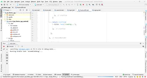 flutter app hanging on “running gradle task