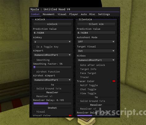 untitled hood [silent aim fly] scripts rbxscript