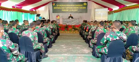 Gelar Syukuran Kenaikan Pangkat Dandim Bolmong Bangkitkan Motivasi