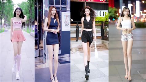 Mejores Street Fashion Tik Tok 2021 Hottest Chinese Girls Street