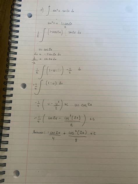 Integral Calculus [college] Trig Integrals R Homeworkhelp