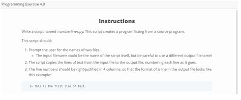solved programming exercise 4 9 write a script named numb