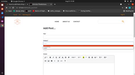 python 3 x how to add items drop down menu in django stack overflow