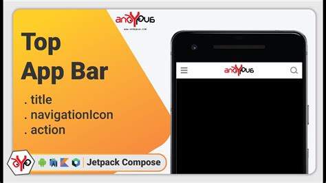 kotlin jetpack compose top app bar 1 youtube