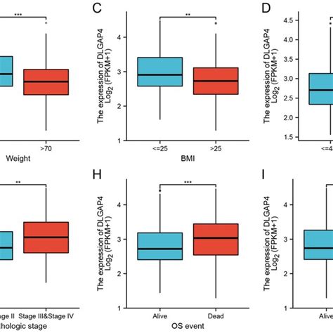 Box Plot Evaluating Dlgap4 Expression In Patients With Hcc According To