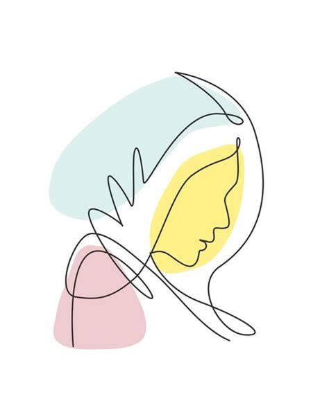 Premium Vector Single Continuous Line Drawing Beautiful Aesthetic