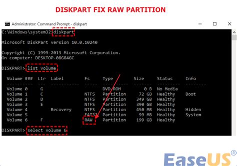 Diskpart Fix Raw Partition How To Use Diskpart To Fix Raw Partition
