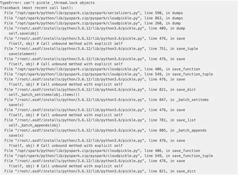 python pickle error in pyspark while airflow migration stack overflow