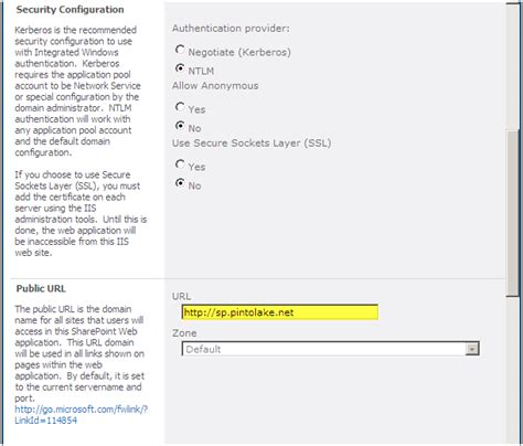 sharepoint 2010 create web application tech blog