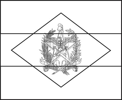Para Imprimir Bandeira De Santa Catarina Para Colorir Preto E Branco