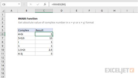 how to use the excel imabs function exceljet