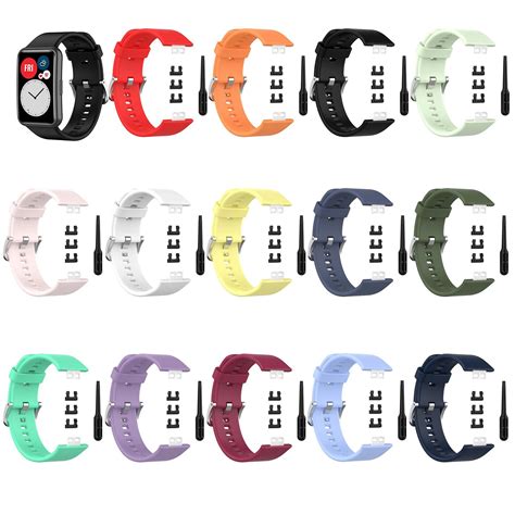 Soft Silicone Watch Band Strap For Huawei Watch Fit Tia B09 Tia B19