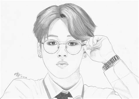 Image Result For Bts Drawings Jimin Fanart Dibujos Dibujos Fáciles
