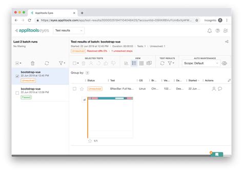vue js development with storybook and applitools automated visual