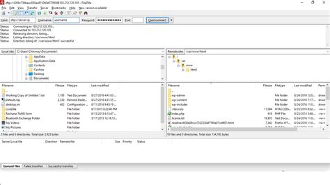 how do i connect to an sftp server with filezilla for file transfer