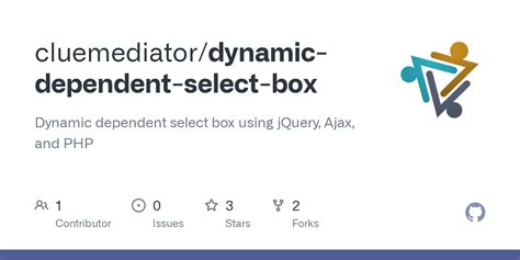 github cluemediator dynamic dependent select box dynamic dependent