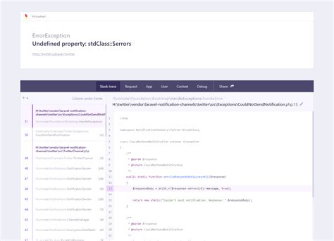 undefined property stdclass errors · issue 69 · laravel